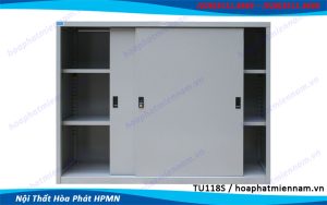 TU118S | Tủ sắt thấp cánh trượt TU118S - Nội Thất Hòa Phát