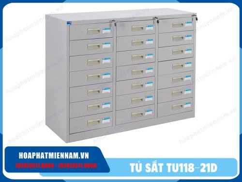 TU118-21D | Tủ sắt 21 ngăn kéo TU118-21D - Nội Thất Hòa Phát