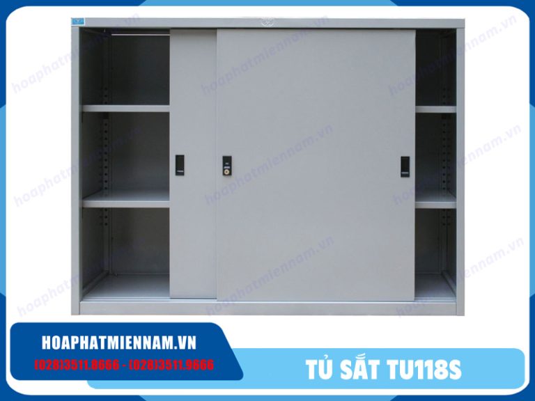 TU118S | Tủ sắt thấp cánh trượt TU118S - Nội Thất Hòa Phát